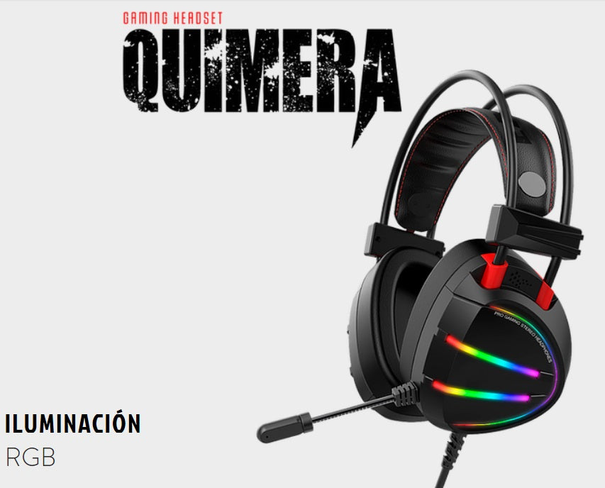 HEADSET GAMER EAGLE WARRIOR QUIMERA RGB FHS53100003C – Laptop Center