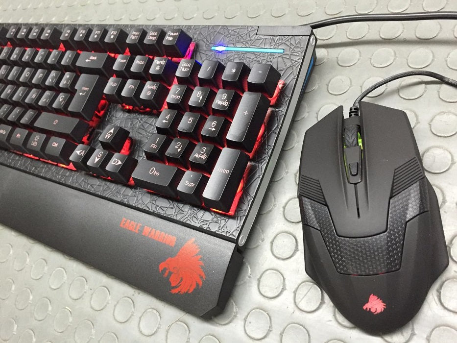 KIT GAMER EAGLE WARRIOR G75 WILD BEAST TECLADO MEMBRANA Y MOUSE ...